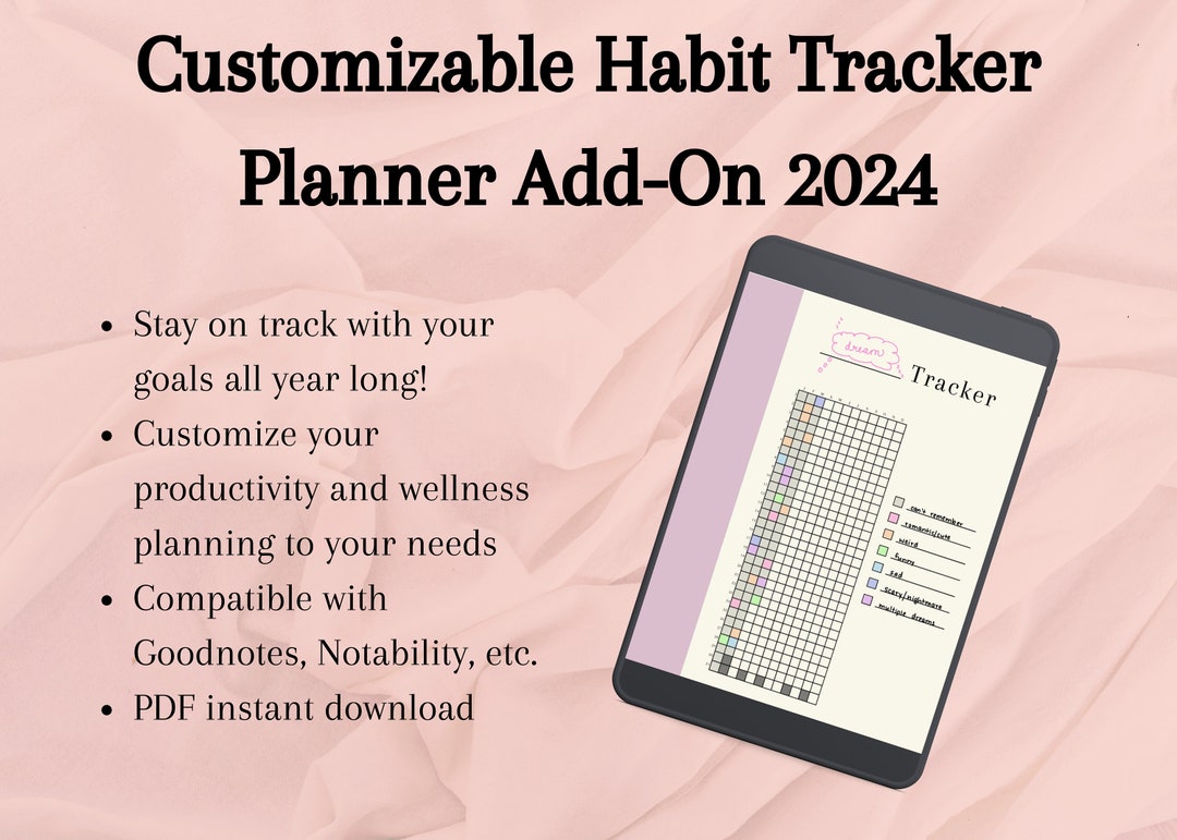 Customizable Habit Tracker, Goodnotes Templates, Notability Template ...