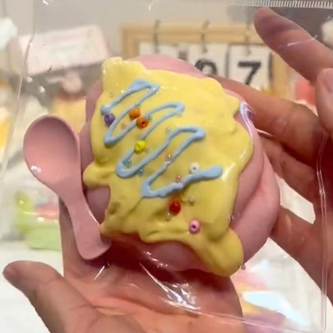 Christmas croissant Mochi Taba Squishy Fidget Toy Stress Reliever for ...