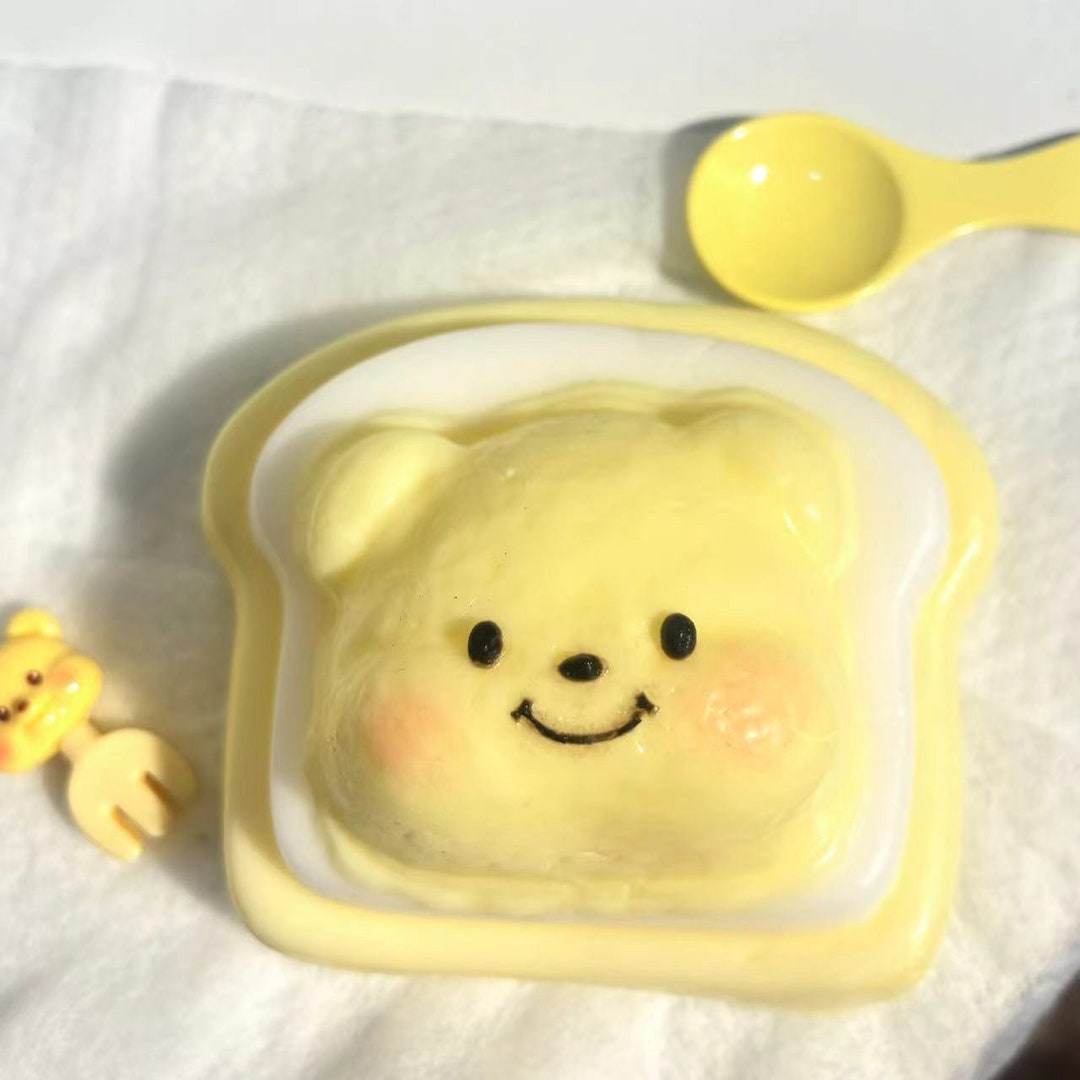 260g Butterbear Toast Fidget Toy Stress Reliever for Adult Sensory Toy ...