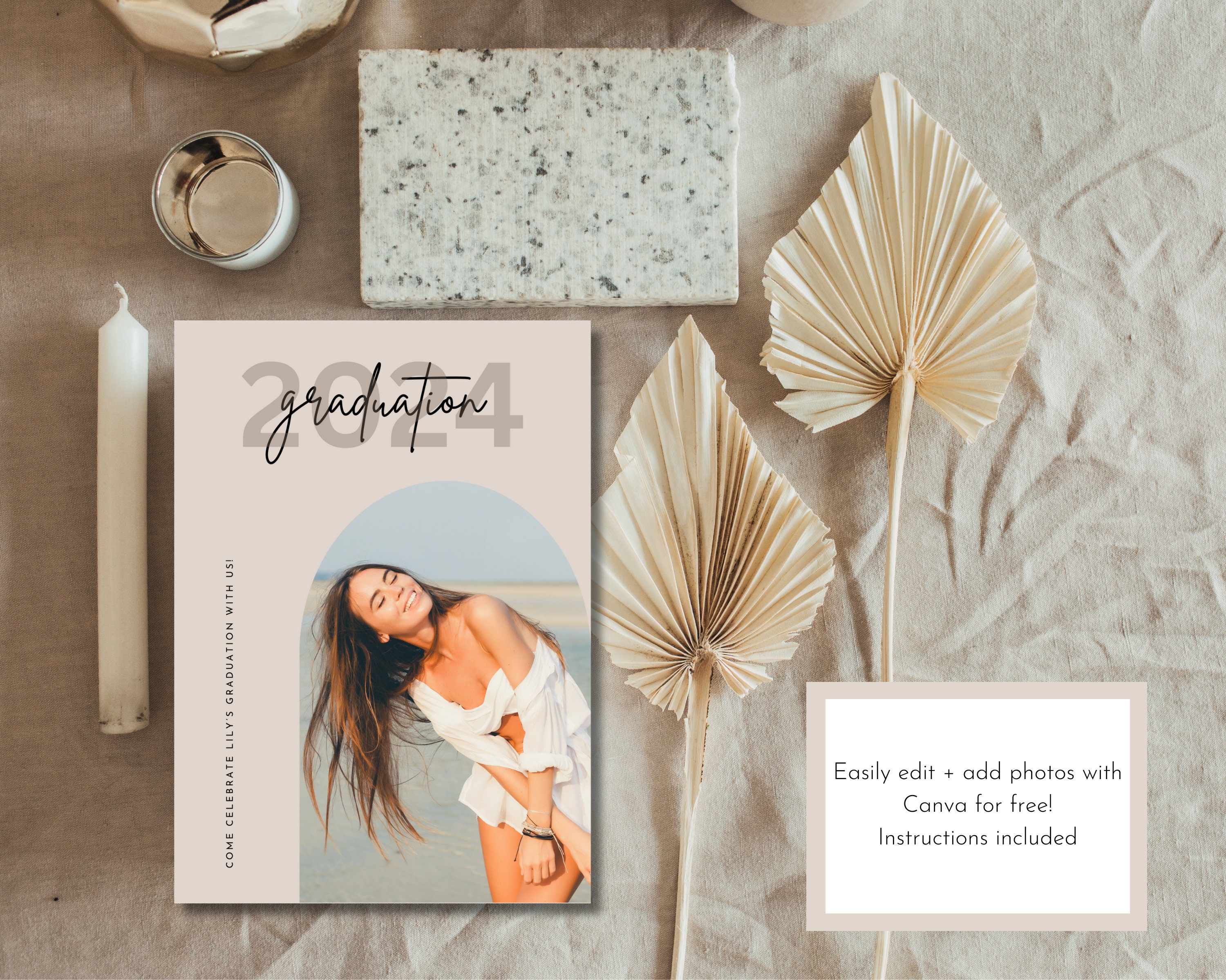 Minimalistic Grad Party Invitation - Etsy