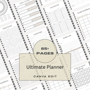 Ultimate Planner Bundle Template, PLR Planner Undated, Digital Planner ...