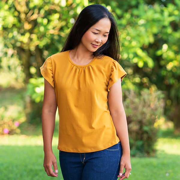 Gathered Neckline - Etsy