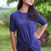 Women's Twisted Knot Top PDF Sewing Pattern, Scoop Neck, Neckband ...