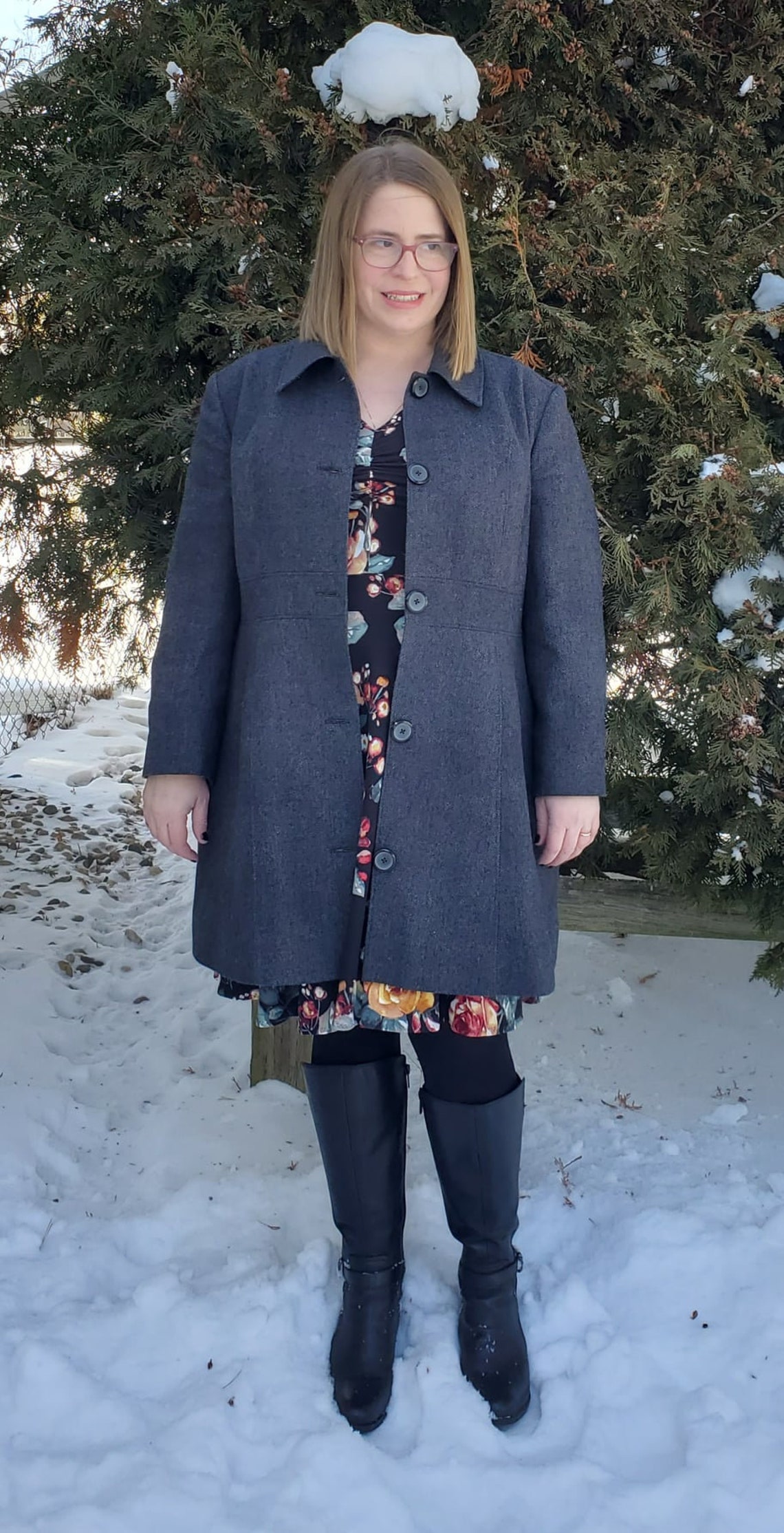 Winter Coat Sewing Pattern PDF Coat Pattern Button Front - Etsy