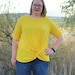 Women's Twisted Knot Top PDF Sewing Pattern, Scoop Neck, Neckband ...