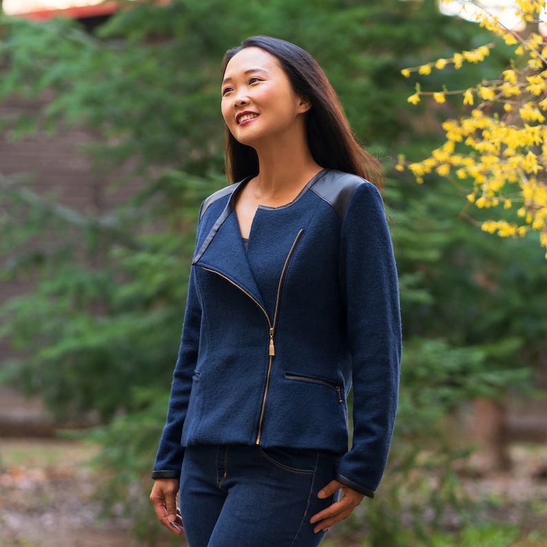 Womens Lined Woven Jacket Front /back Yoke Princess Seams - Etsy