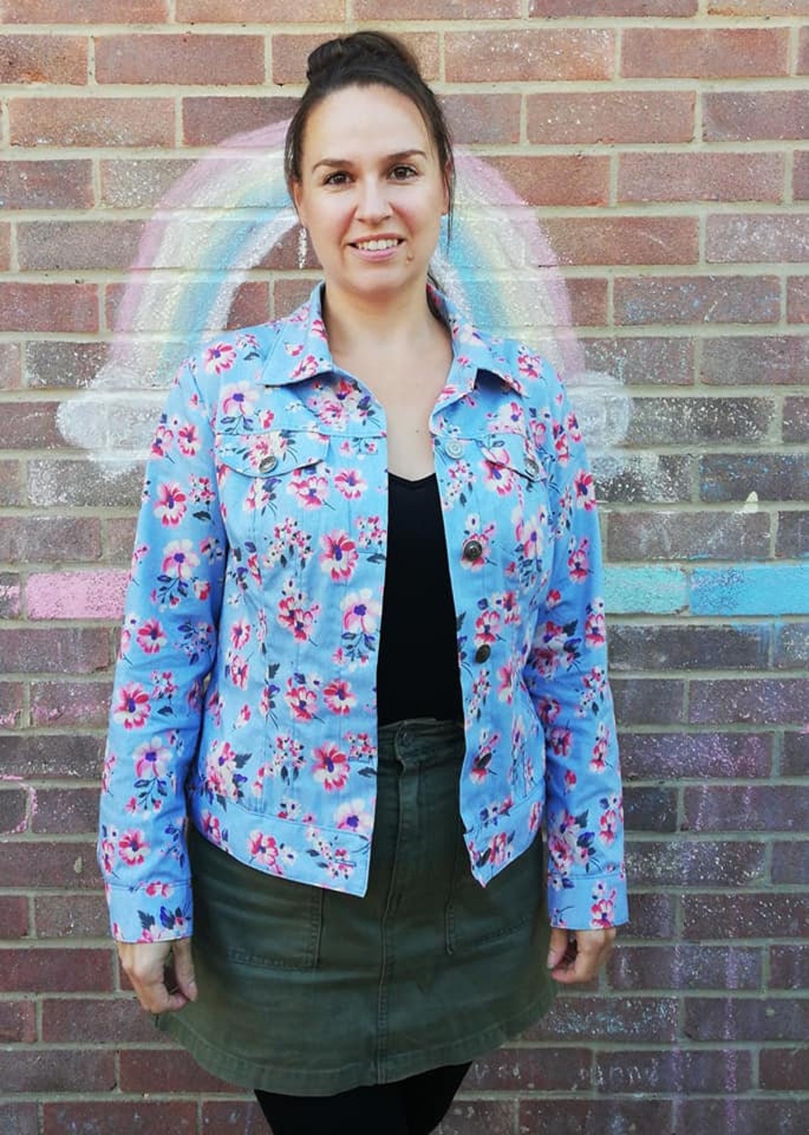 Denim Jacket Sewing Pattern Women Jacket Adult Jacket - Etsy