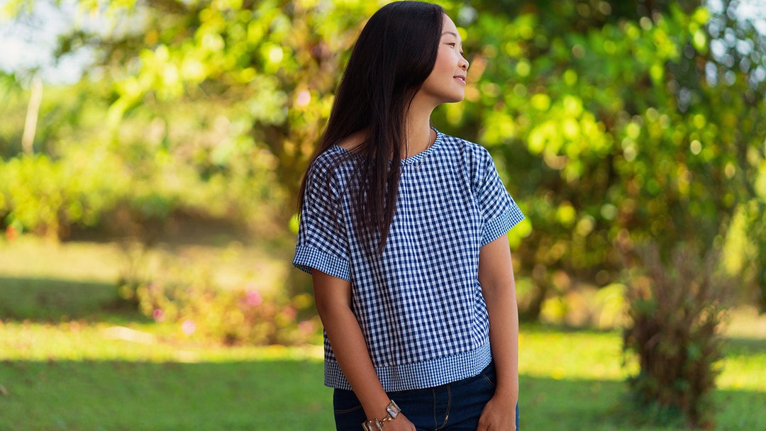 Woven Dress Pattern, Woven Top Pattern, Wide Neckline, Scoop Neckline ...