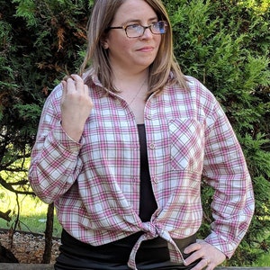 Woven Button-up Shirt Sewing Pattern, Woven Women's Shirt, Classic ...