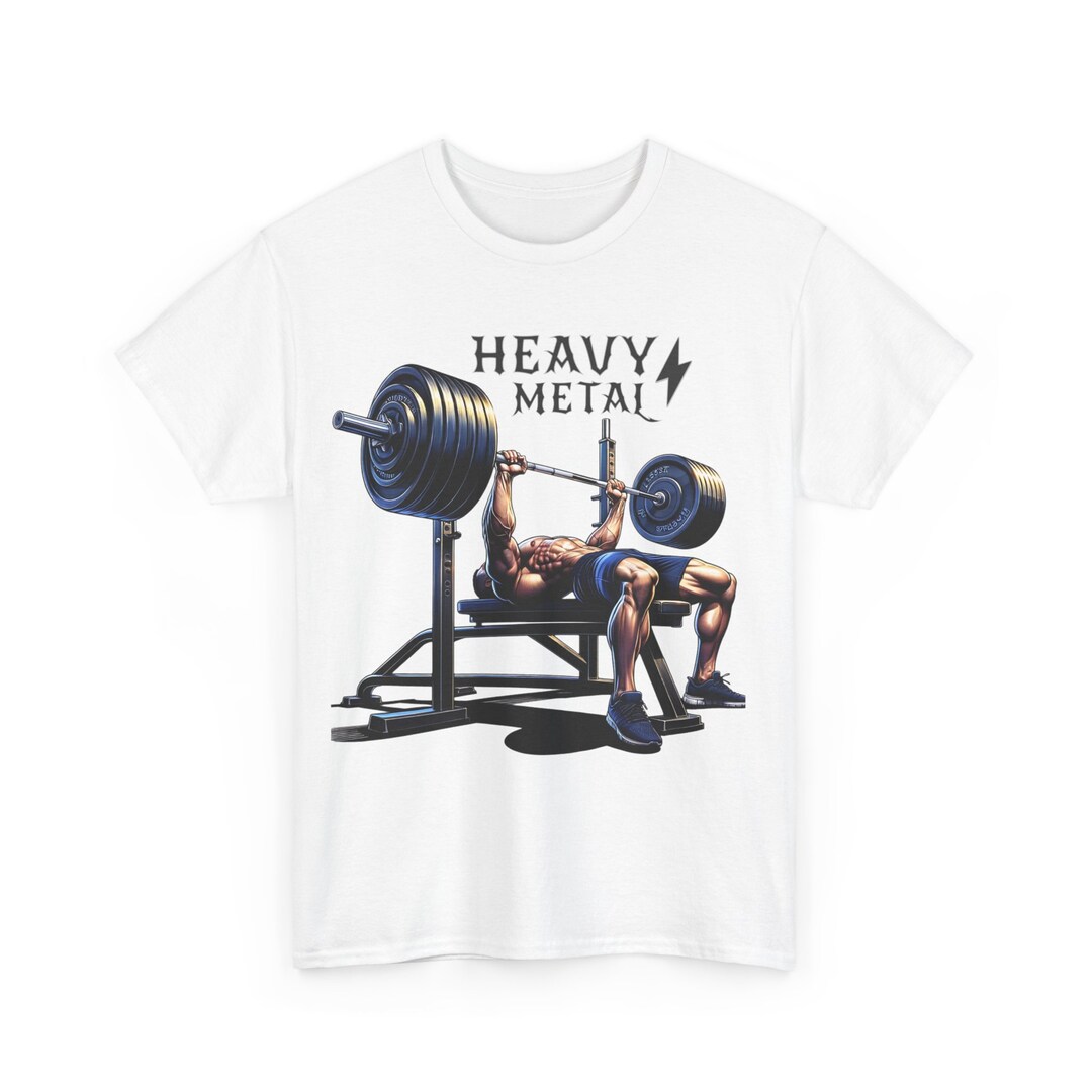 Heavy Metal Weight Lifting Gym T-shirt Funny and Motivational - Etsy