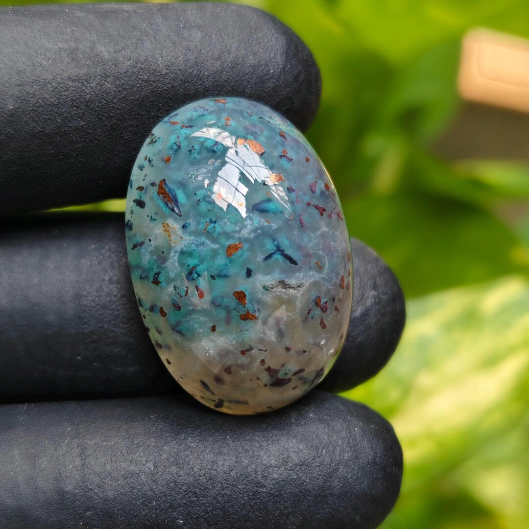 Crystal Chrysocolla Drizzle Copper | Size: 27x20x10 Mm | Crystal ...