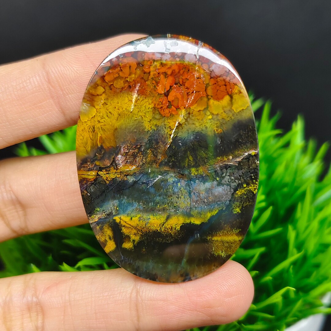 Plume Opalized Petrified Wood Landscape Scenic | Size 45x33x3,4mm ...