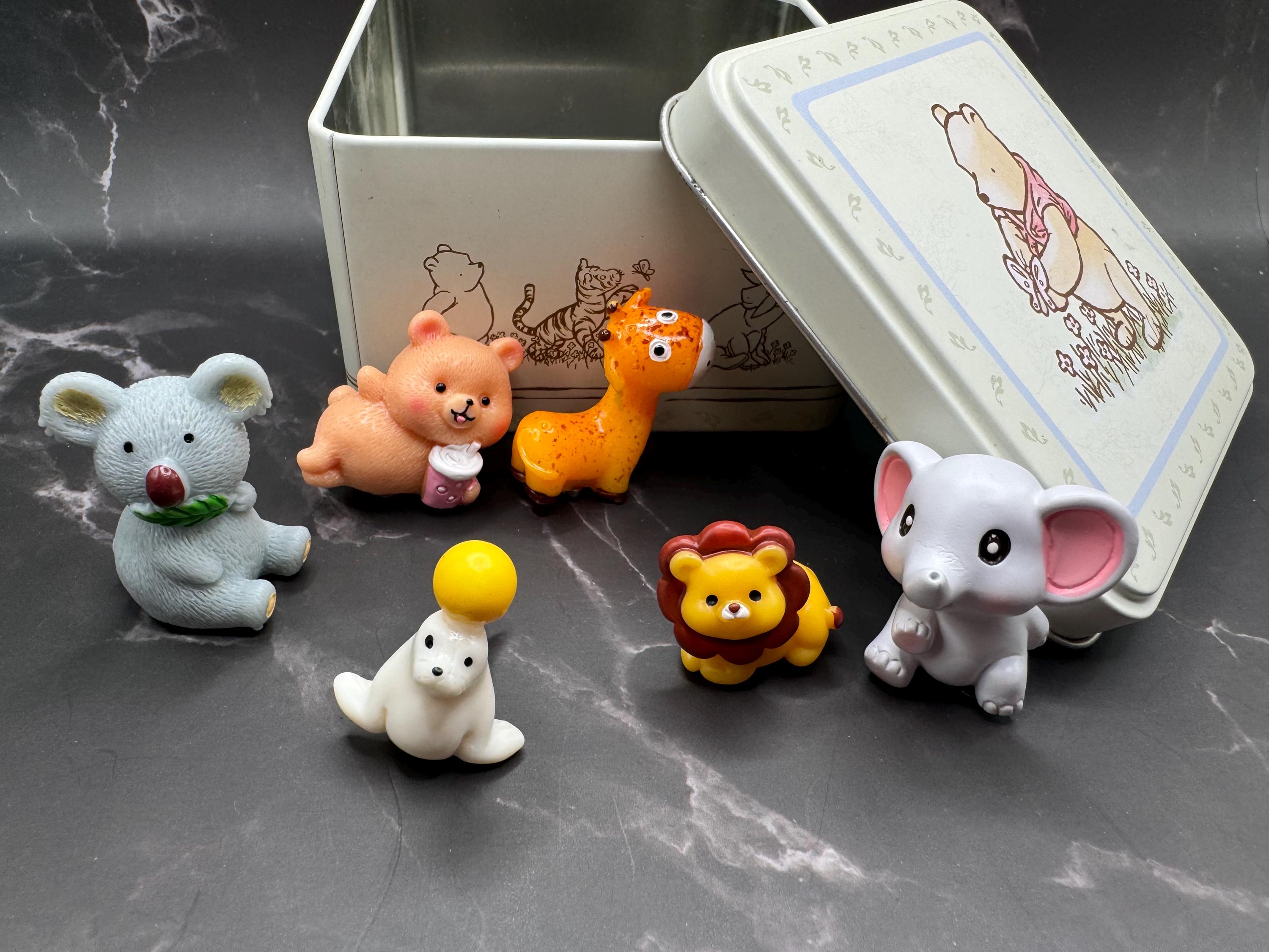 Winnie the Pooh Tin With Magnetic Zoo Animals - Etsy