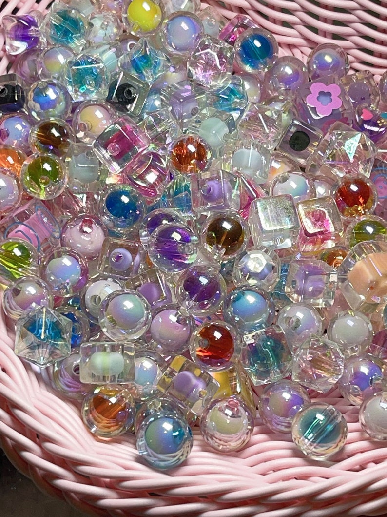 20mm Mixed Shape: Mix Handmade Beads, Beads for DIY, Random Beads Soup ...