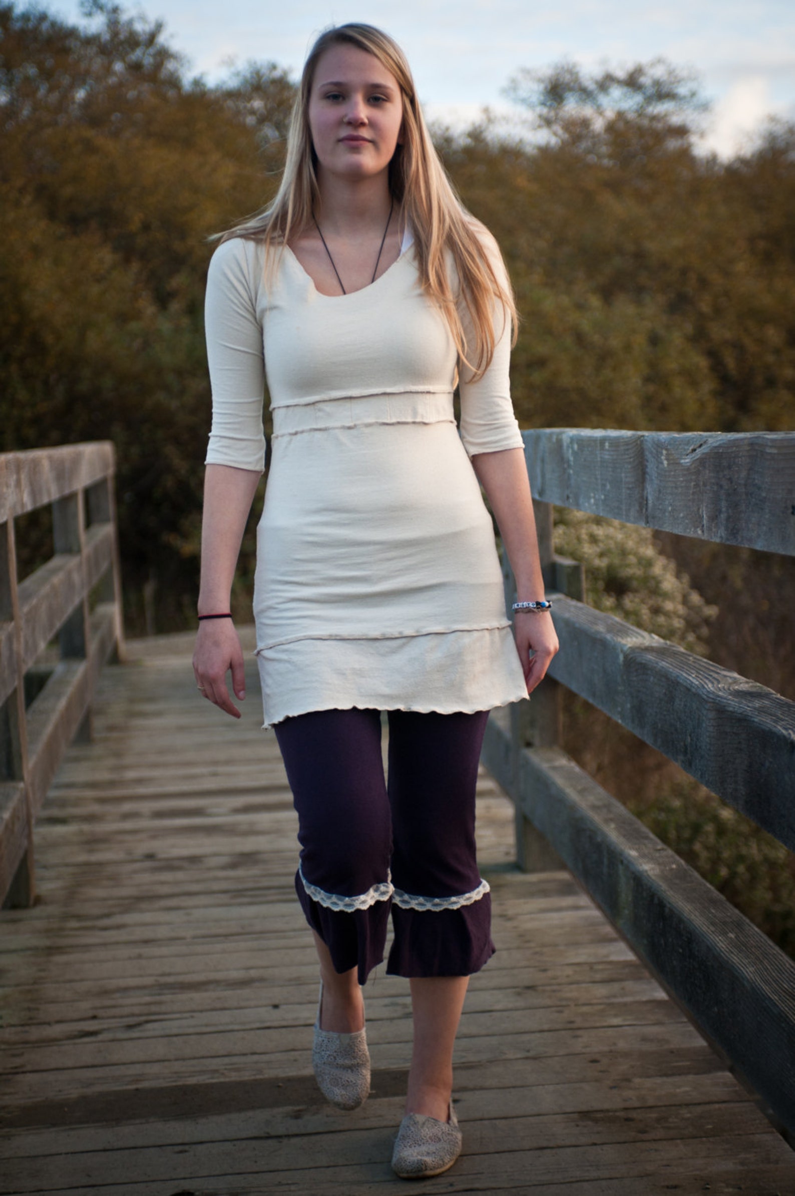 Organic Cotton and Hemp Tunic Top- Custom Made in Your Choice 17 Hand ...