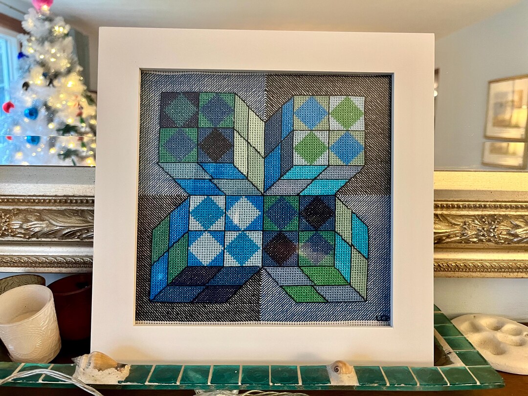 Victor Vasarely - Inspired Cross Stitch Pattern - Etsy