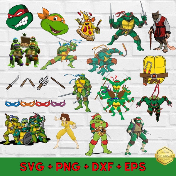 Ninja Turtle Clipart - Etsy