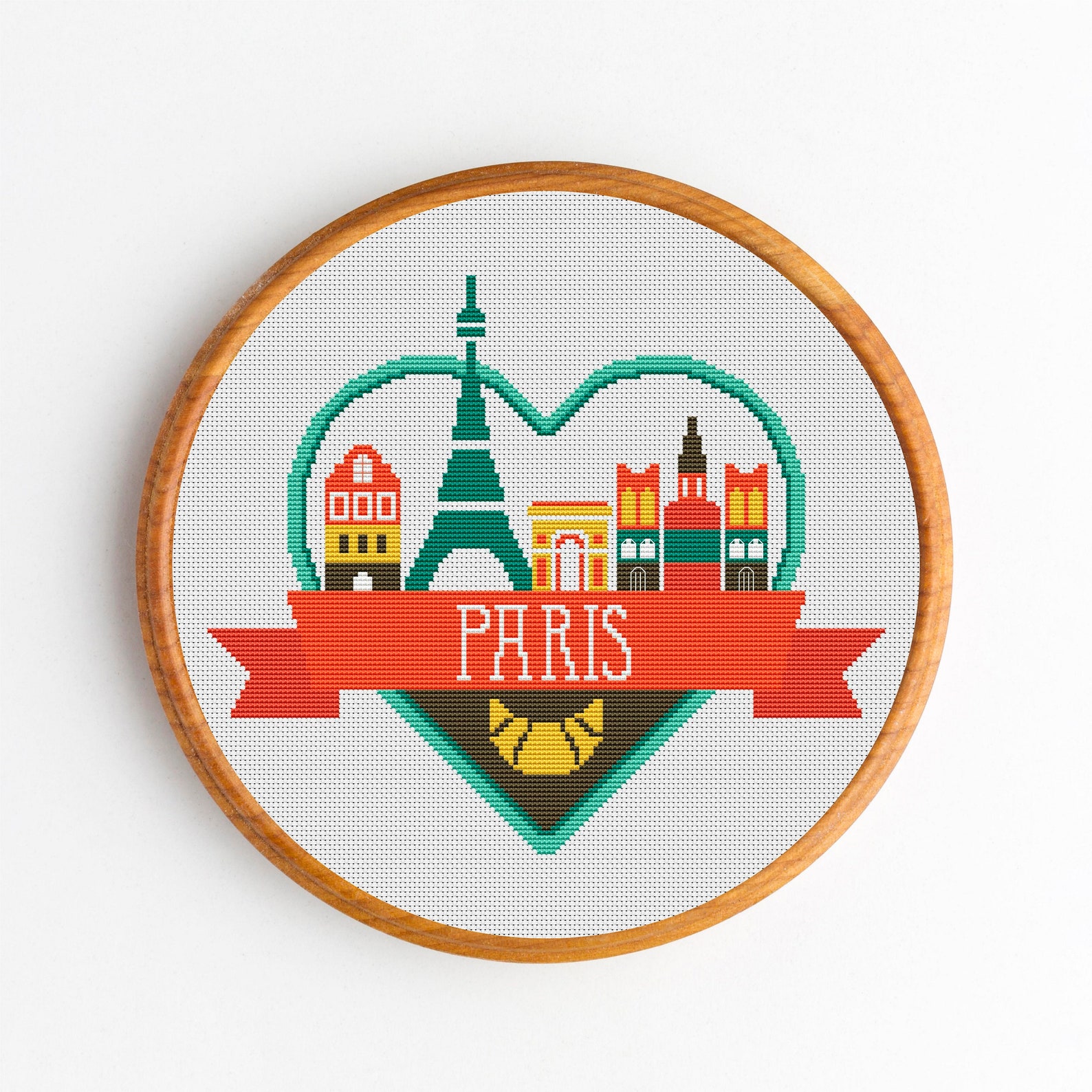 Paris Cross Stitch Pattern PDF, Travel, DIY Gift, Home Decor ...