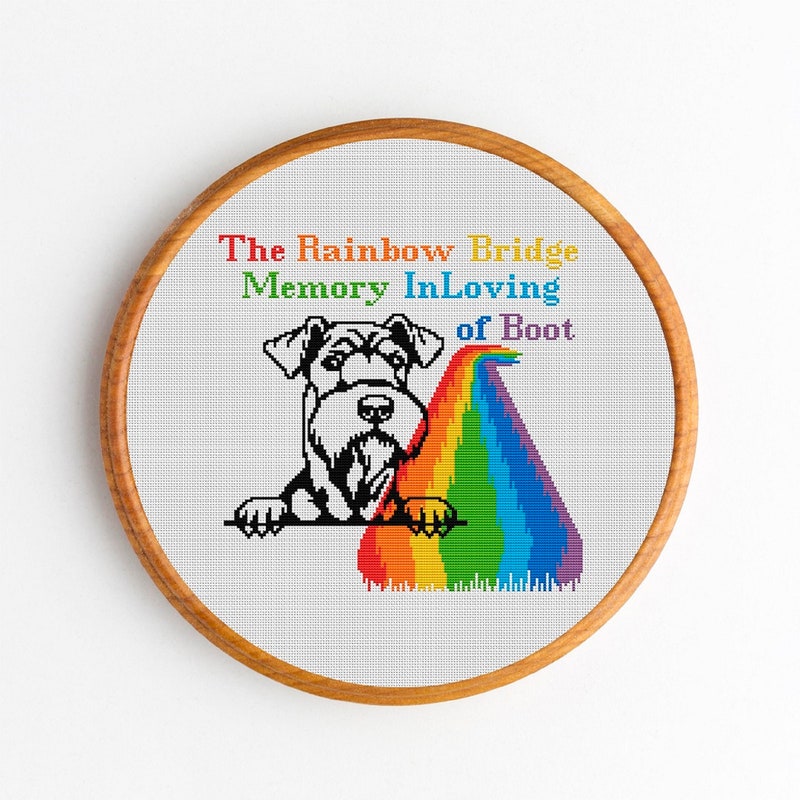 Rainbow Bridge Cross Stitch Pattern - Etsy