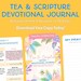 Tea and Scripture 30-day Devotional Journal, Gift for Tea Lovers ...