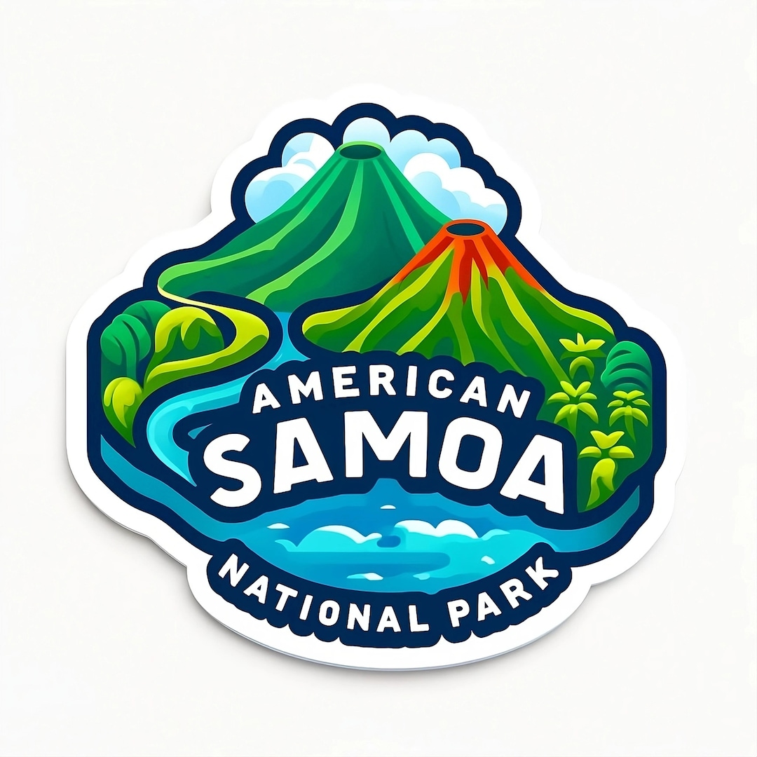 American Samoa National Park Sticker National Park Stickers for Laptop ...