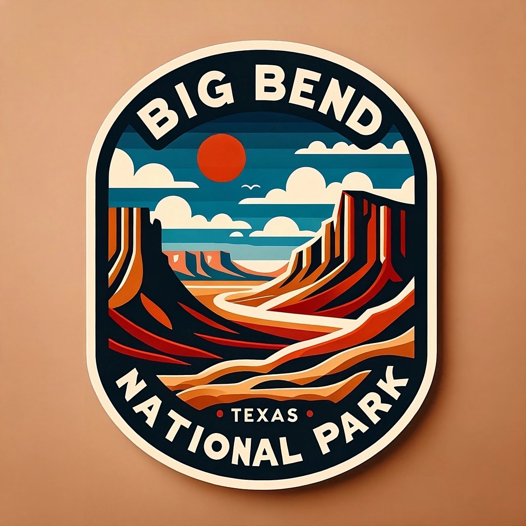 Big Bend National Park Texas Sticker National Park Stickers - Etsy