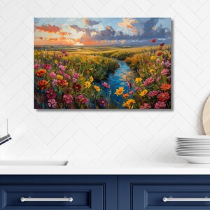 Great Plains Landscape Canvas Art Print, Kansas Wall Decor, Minnesota ...