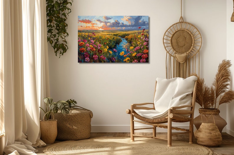 Great Plains Landscape Canvas Art Print, Kansas Wall Decor, Minnesota ...