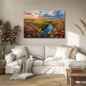 Great Plains Landscape Canvas Art Print, Kansas Wall Decor, Minnesota ...