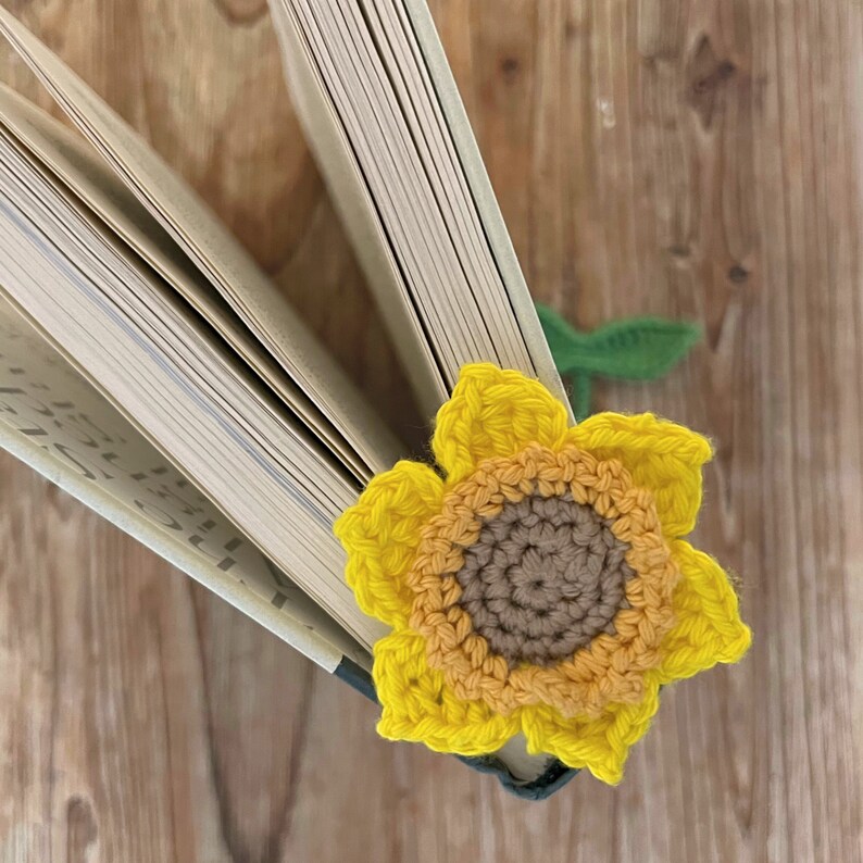 Crochet Sunflower Bookmark Pattern Flower Crochet Pattern Summer ...