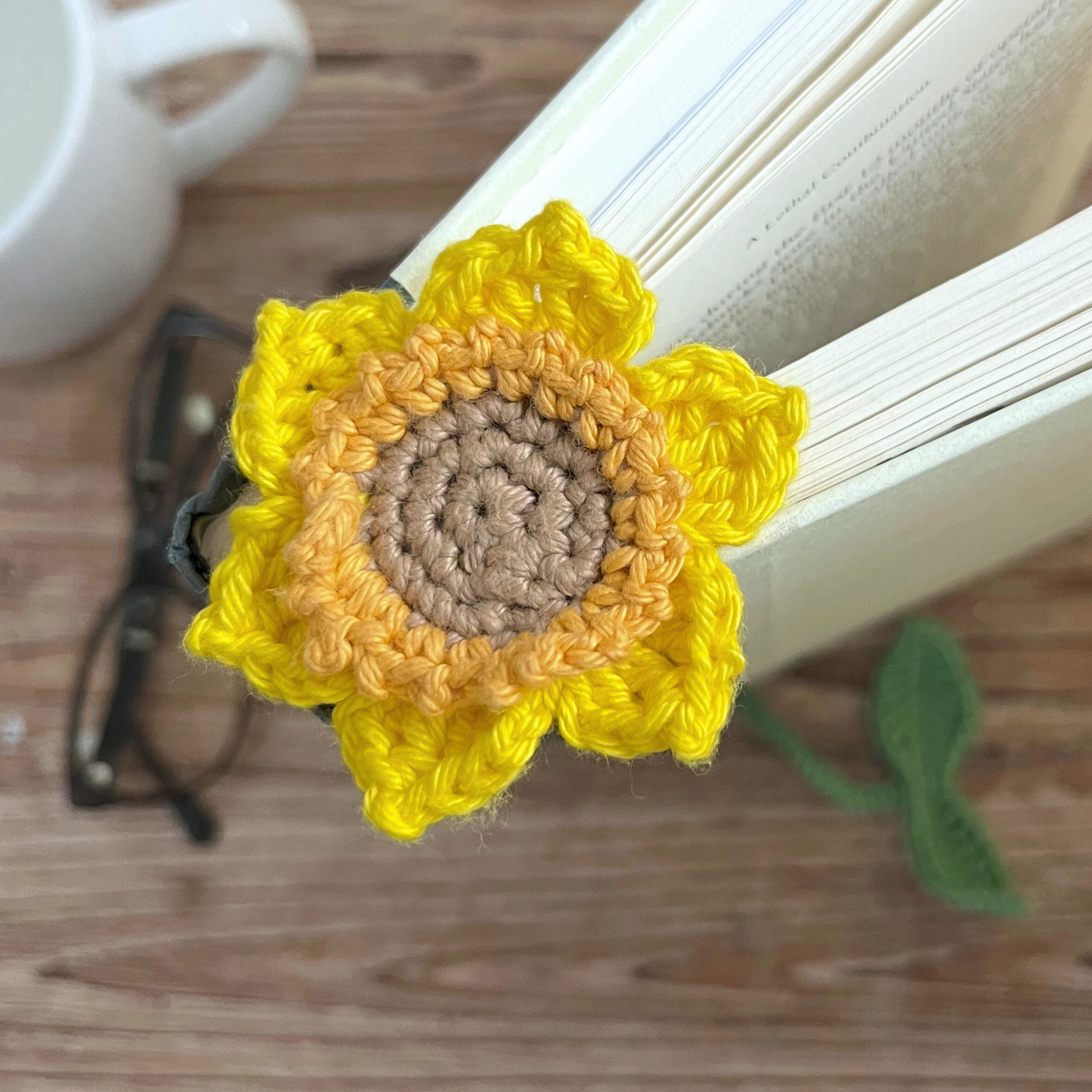 Crochet Sunflower Bookmark Pattern Flower Crochet Pattern Summer ...