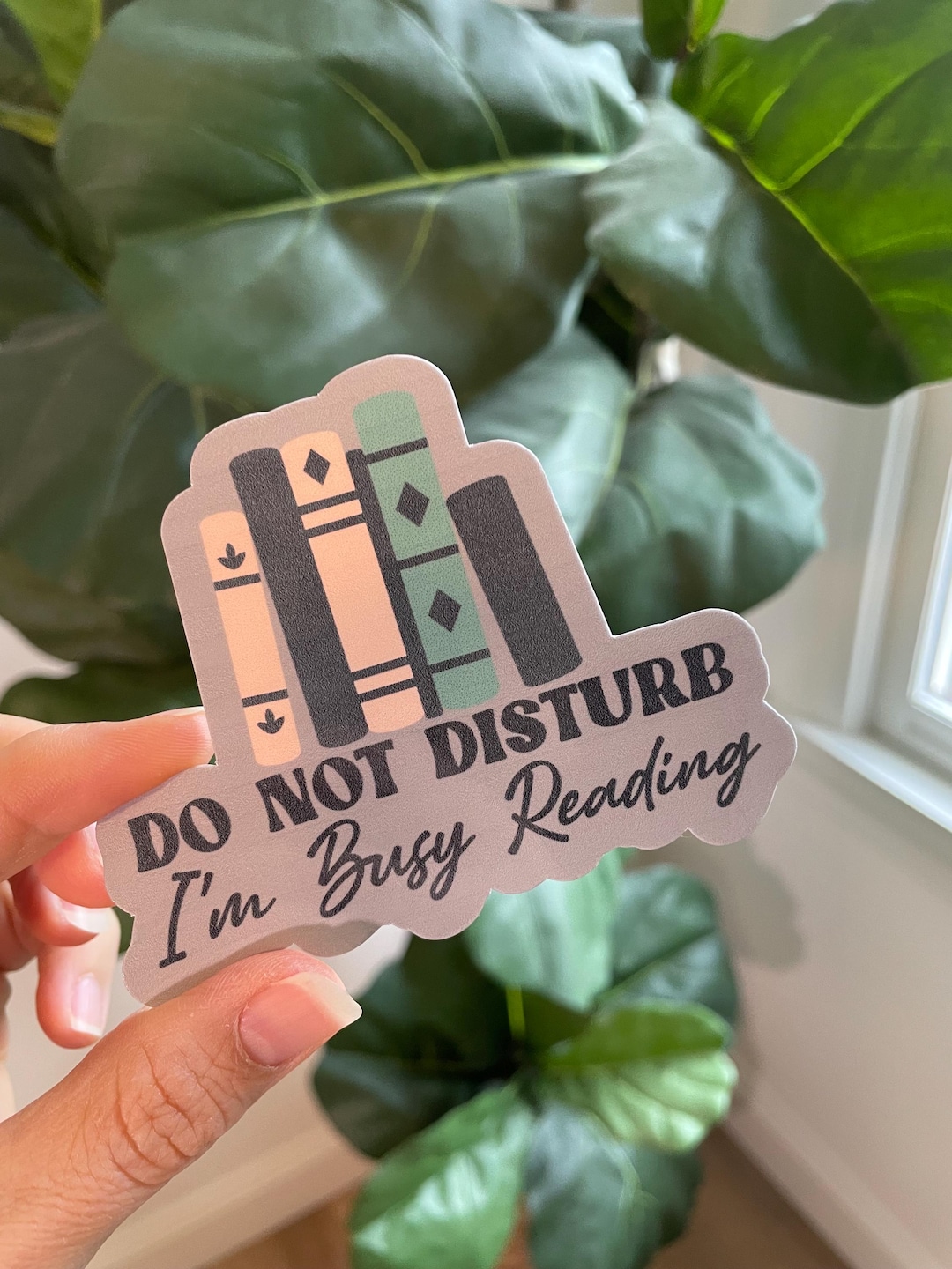 Do Not Disturb Im Busy Reading Waterproof Sticker Book Lover Gift ...