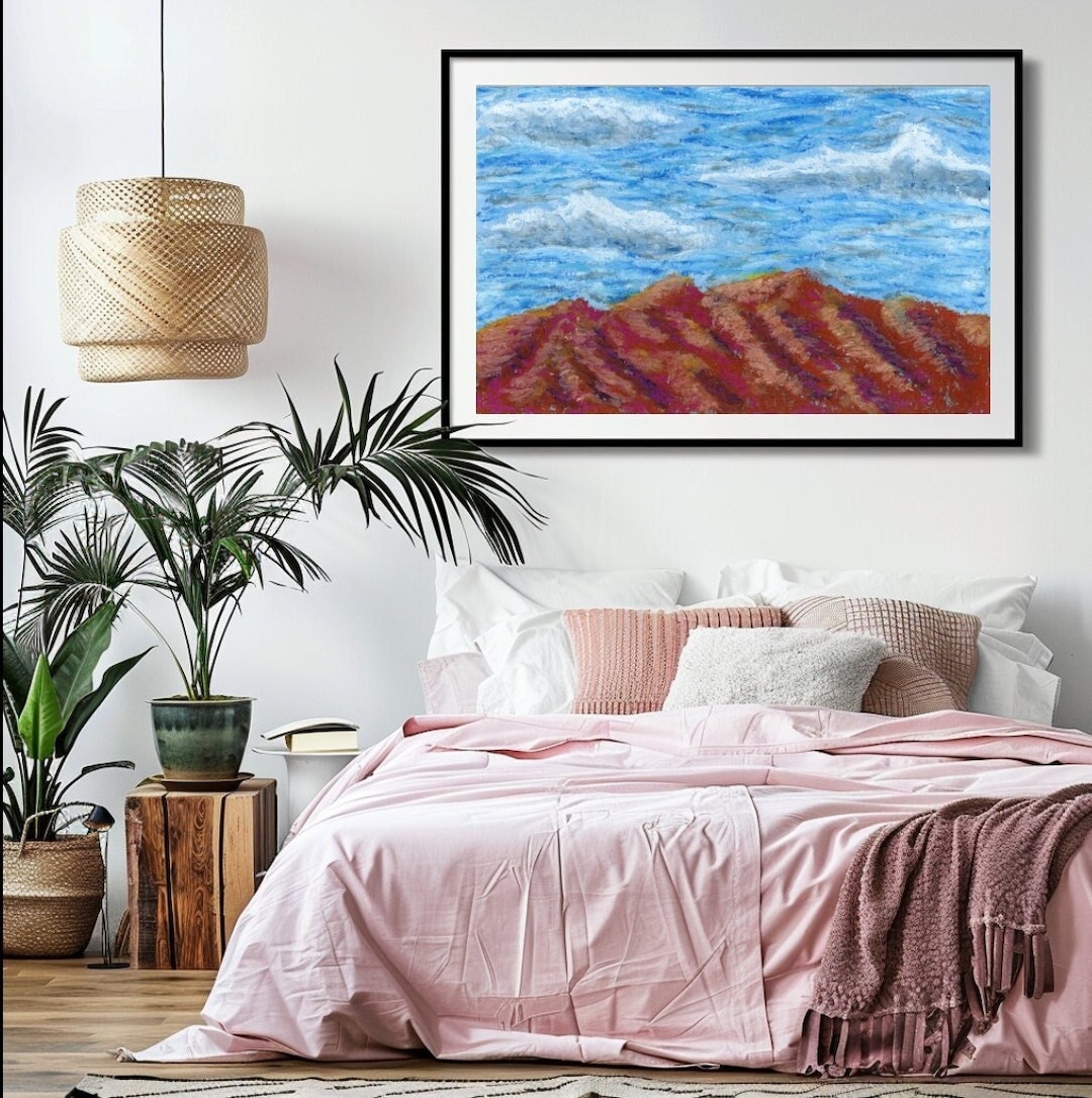 Twentynine Palms Oil Pastel Fine Art Print I Joshua Tree I Palm Springs ...