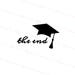 The End, Senior, Graduation Cap, Grad, Senior Year, Class of 2025, PNG ...