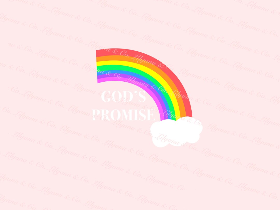 God’s Promise, Rainbow, PNG, PDF, Digital Download, Image - Etsy