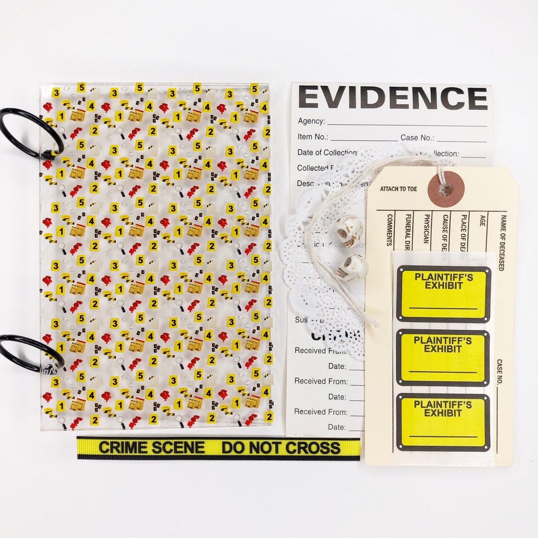 True Crime Junk Journal Acrylic Album Cover Kit-csi, True Crime ...