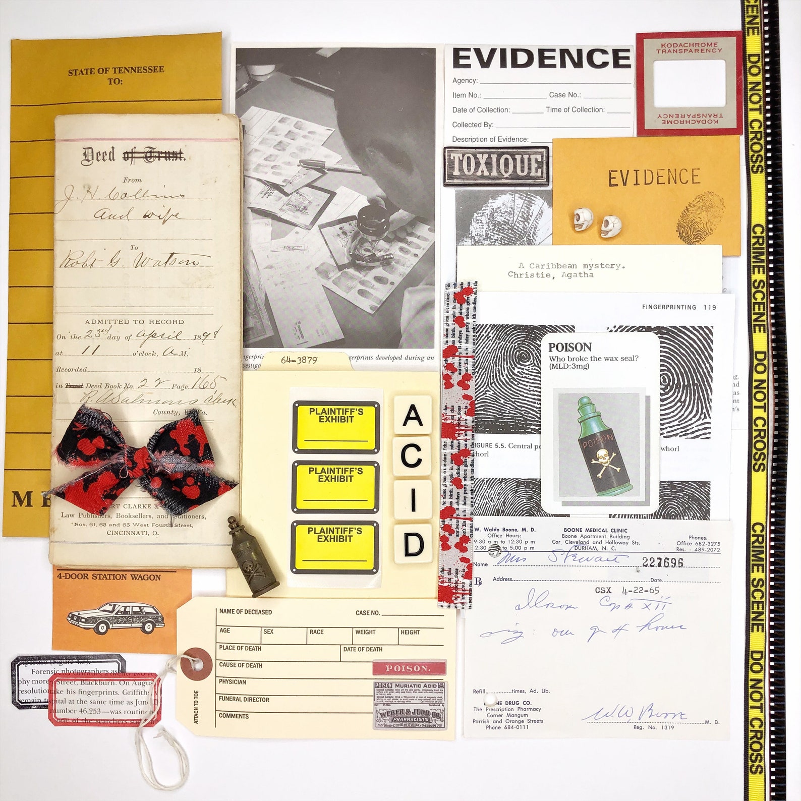 True Crime Junk Journal Kit-acid Vintage Ephemera Paper - Etsy