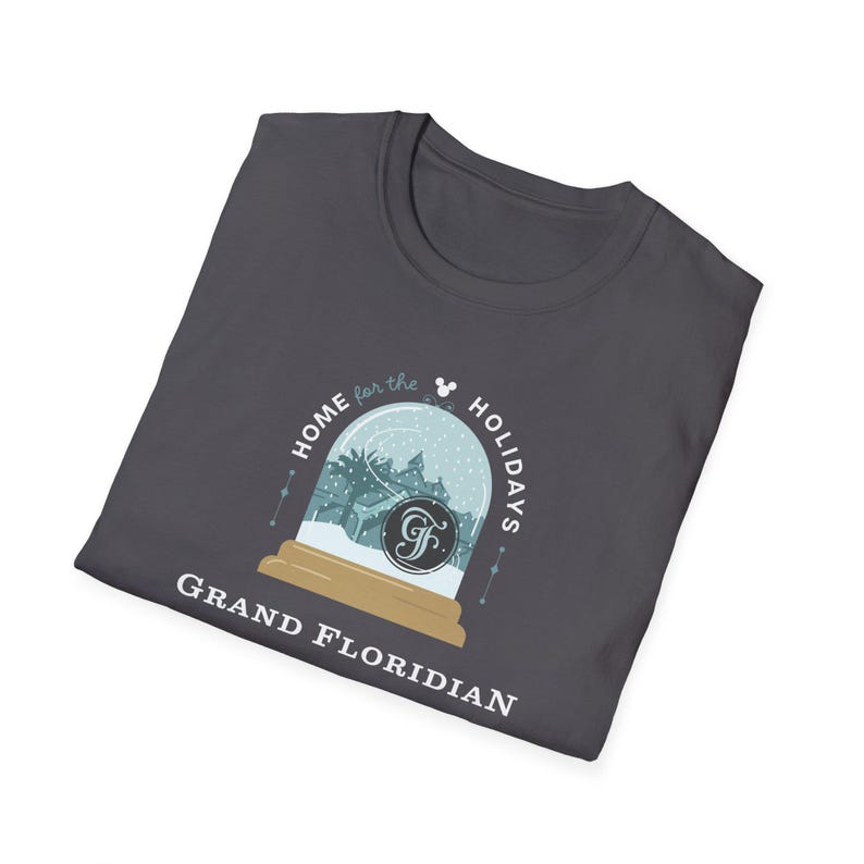 Grand Floridian Snowglobe Collection Holiday Unisex T-shirt, Resort ...