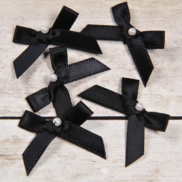 Small Black Bow - Etsy