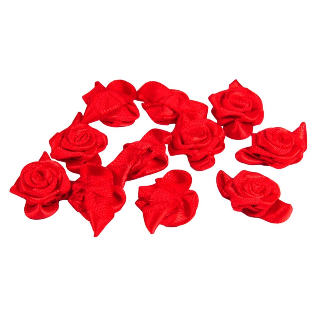 Glamorous Sexy Red Satin Roses 12 Pieces Lingerie - Etsy
