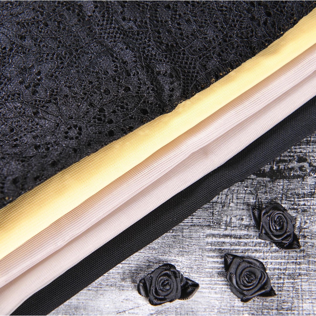 Gold and Black Bra Making Fabric and Starburst 9.5" Lace Kit - Etsy