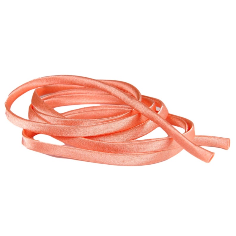 Satin Spaghetti Tube Strapping - 1/4" Round - 5 Yards - Lingerie Craft ...