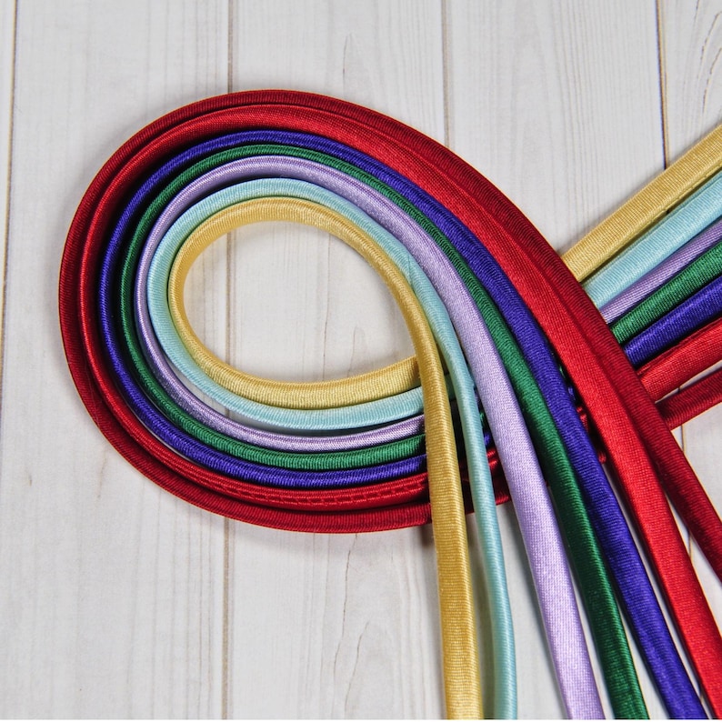 Satin Spaghetti Tube Strapping - 1/4" Round - 5 Yards - Lingerie Craft ...