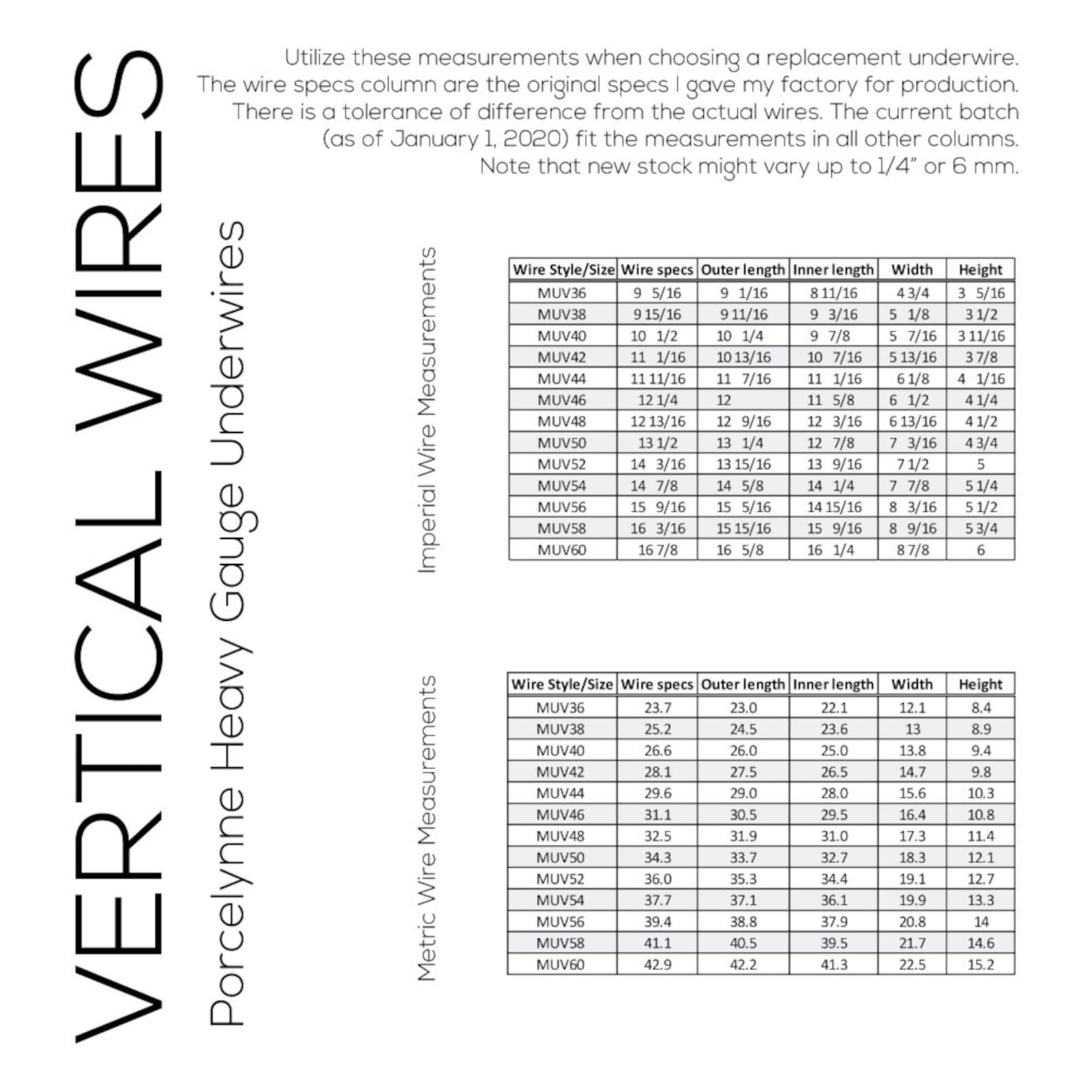 Vertical Bra Making Replacement Wire/underwire Heavy Gauge - Etsy