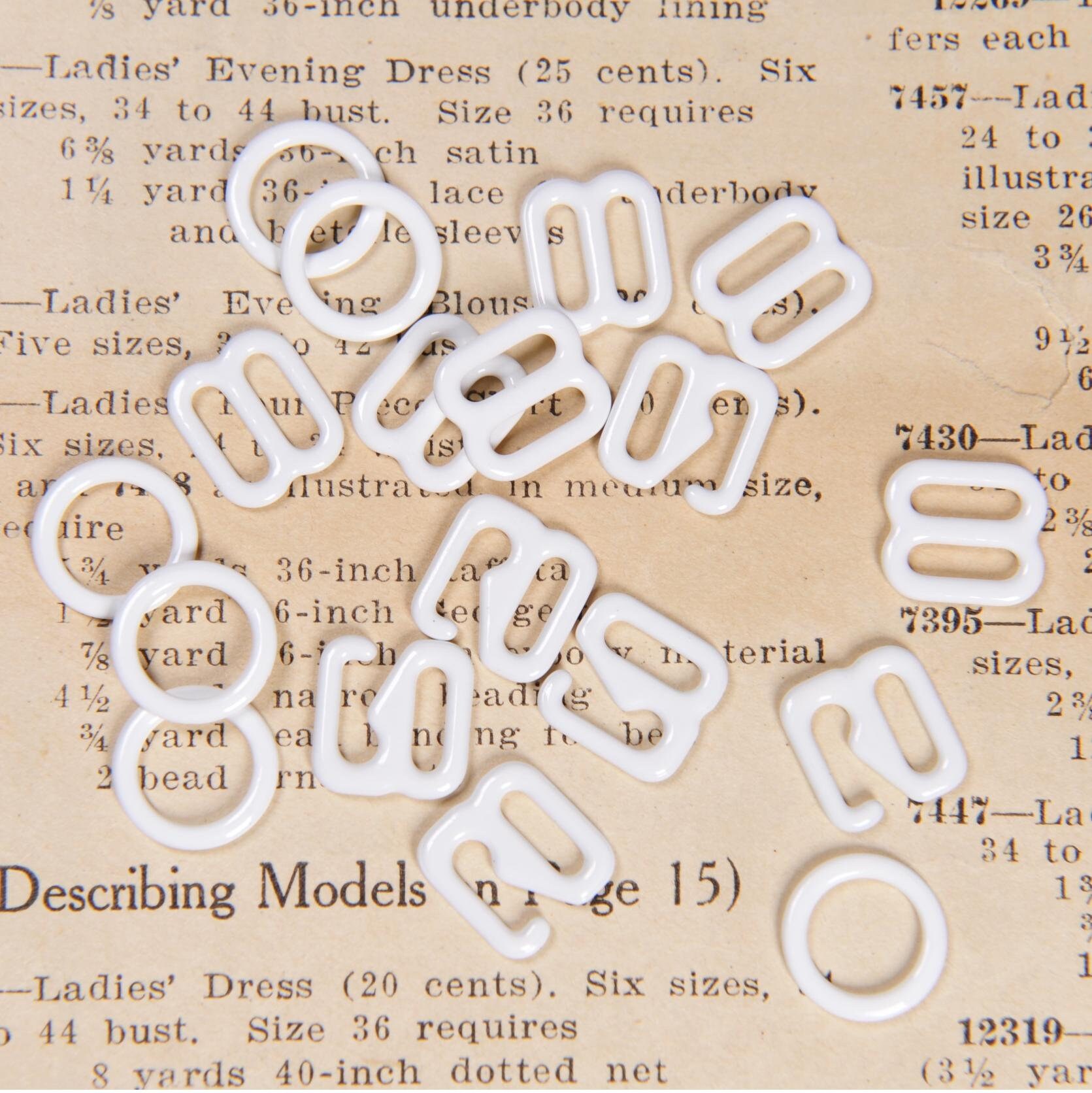 1/4" Rings, Slides or Hooks - Pick Color and Style - 20 Pieces Each ...