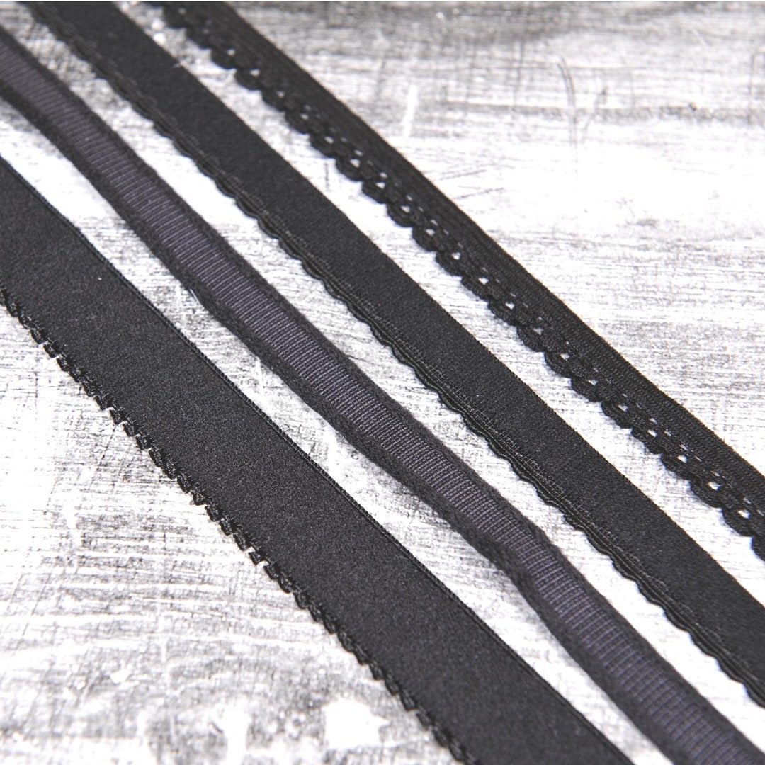 Black Elastic and Casing Kit - for Bra Making Kits - Etsy