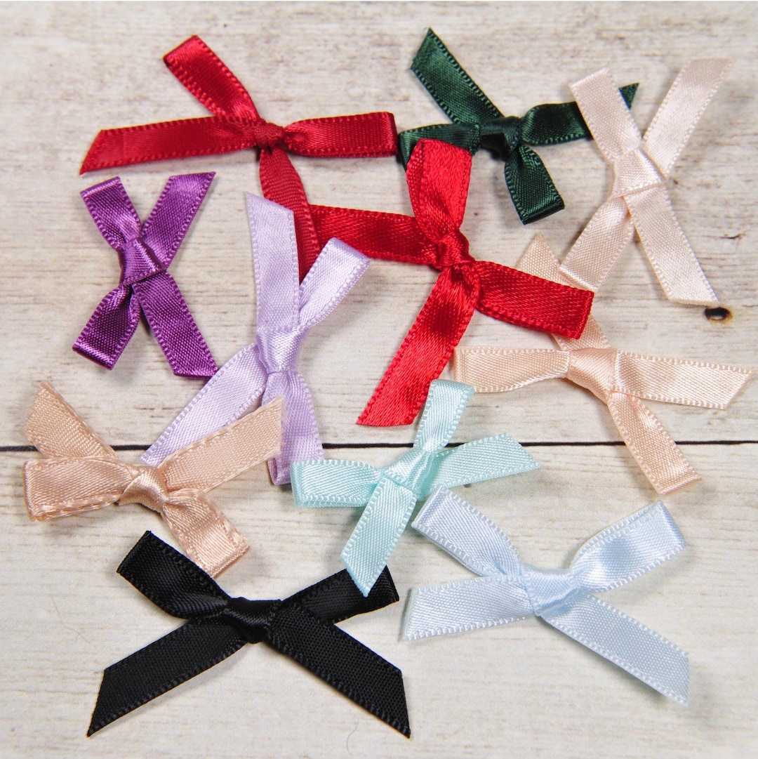 Lovely Small Satin Bows - Lingerie, Headbands, Kid Craft - Etsy