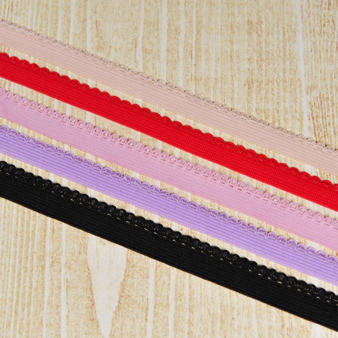 Picot Elastic 3/8" or 10mm Lingerie Bra Making Elastic - 5 Yards ...