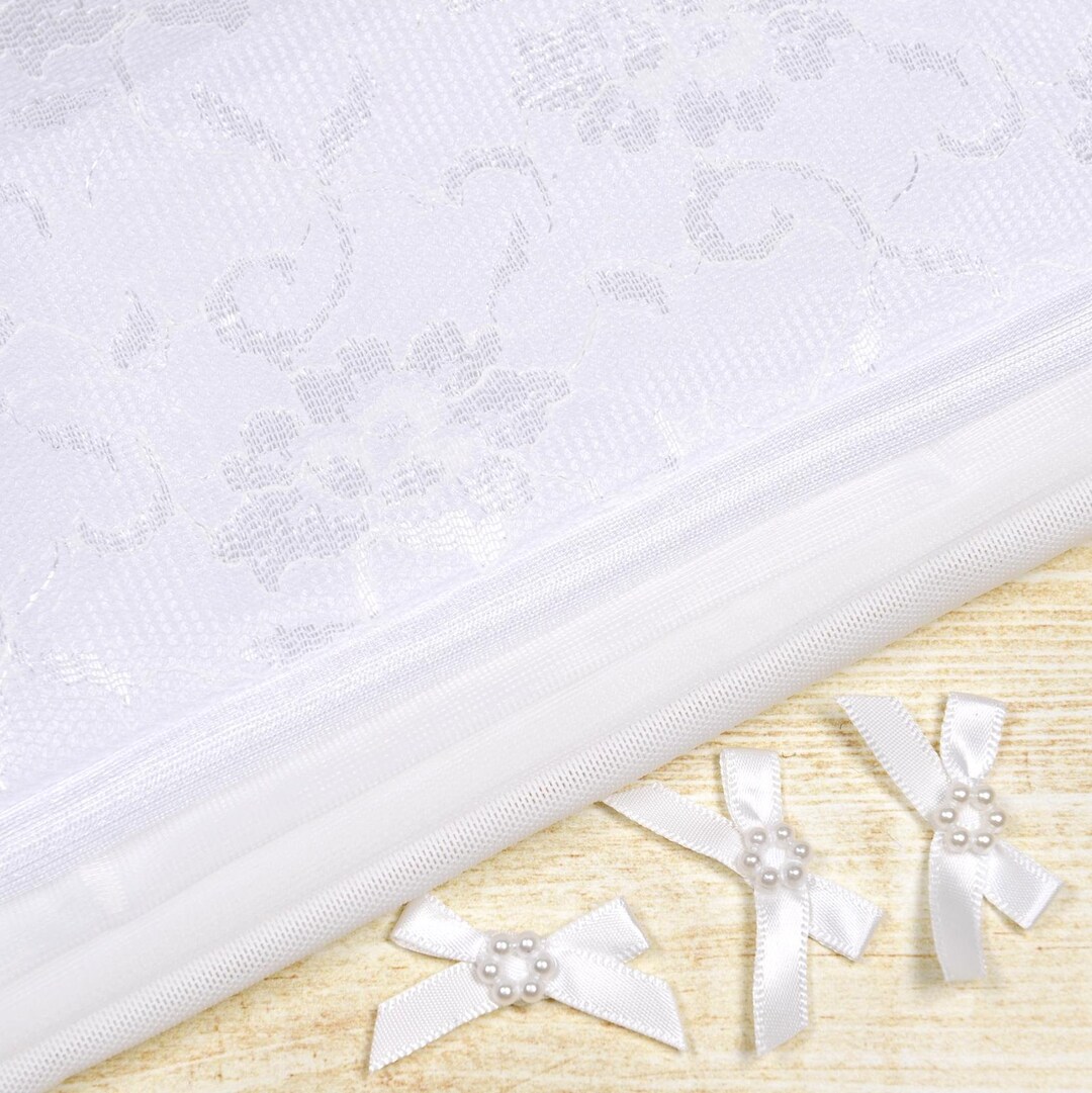 White Flower Bra Making Fabric and Stabilized All Over Lace Kit - Etsy