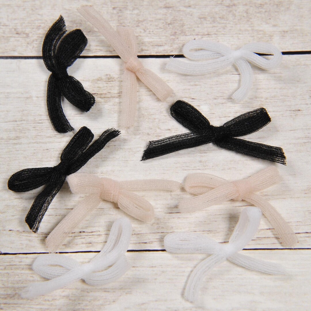 Dainty Sheer Tricot Bow Lingerie, Headbands, Kid Craft - Etsy
